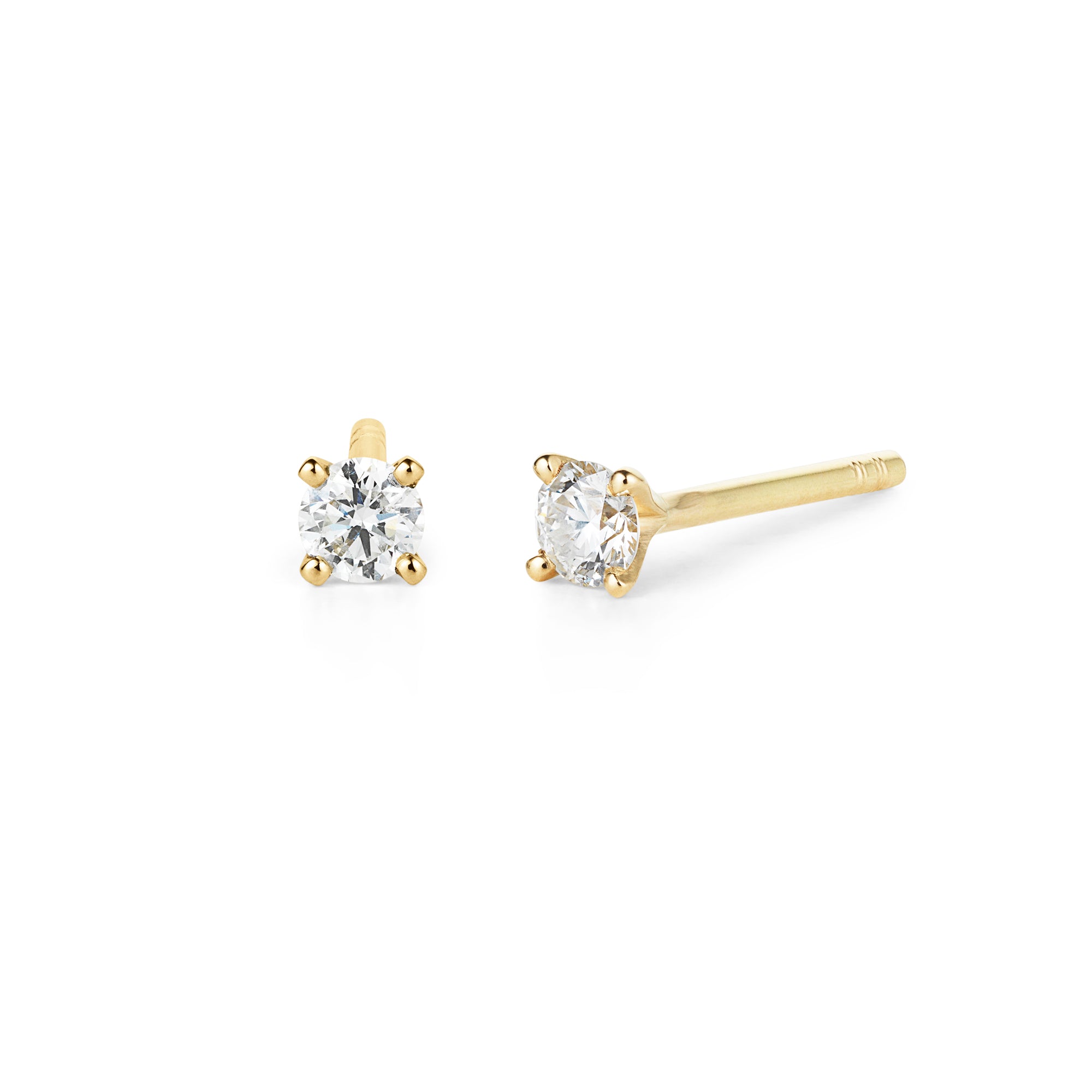 Round Solitaire Earring – NUIT et LINETTE